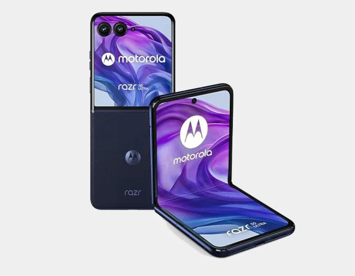 The Motorola Razr 50 Ultra Single SIM+ eSIM 512GB 12GB Blue, with its ...
