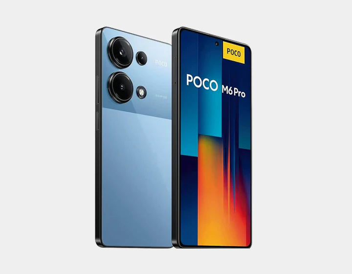 The Xiaomi Poco M6 Pro 4G Dual SIM 256GB 8GB Blue combines style and p ...