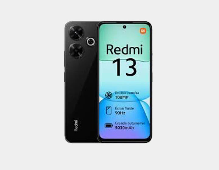 The Xiaomi Redmi 13 4G Dual SIM 128GB 6GB Midnight Black has 128GB of ...